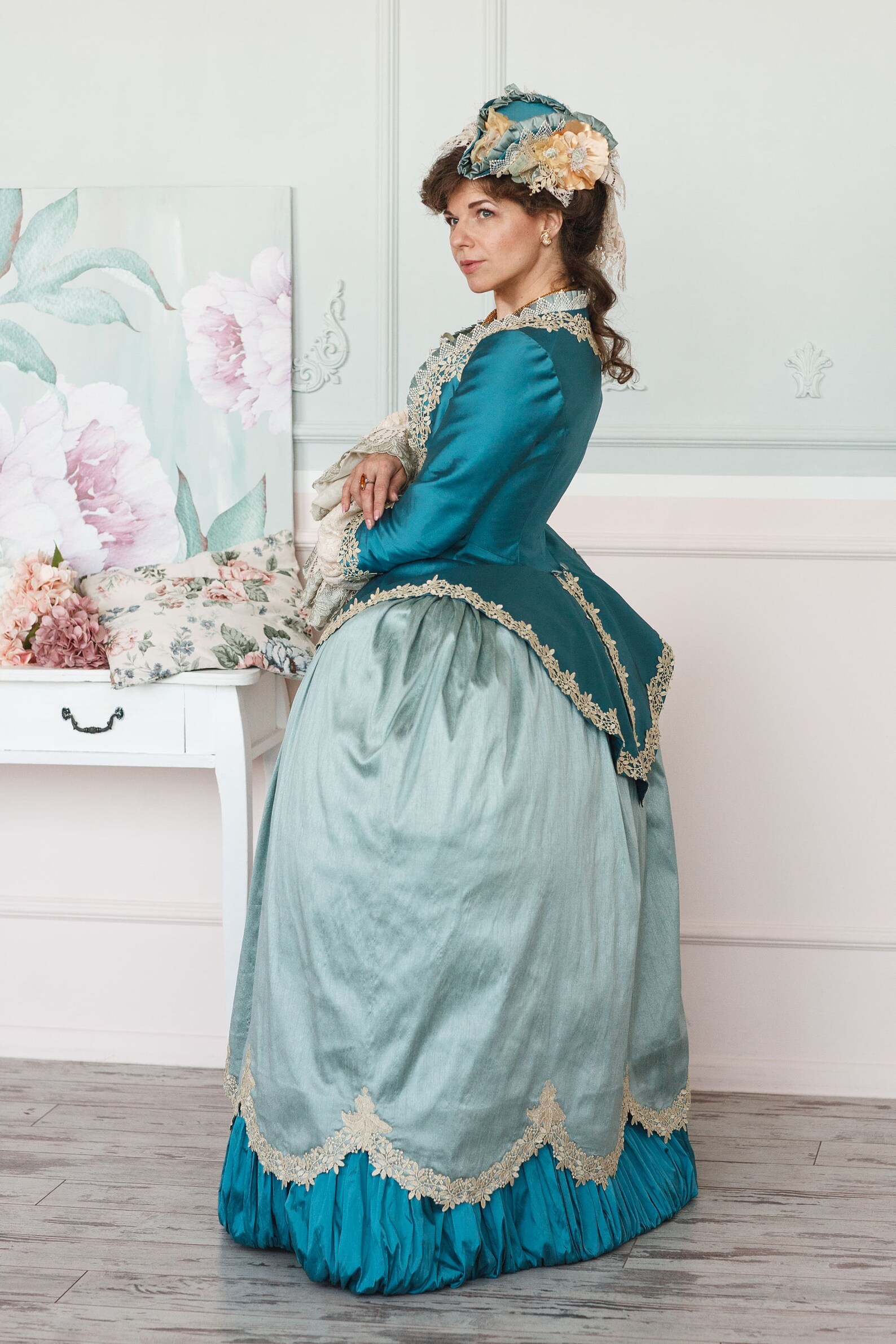 Blue Rococo Dress Venice Carnival Costume Marie Antoinette | Etsy UK