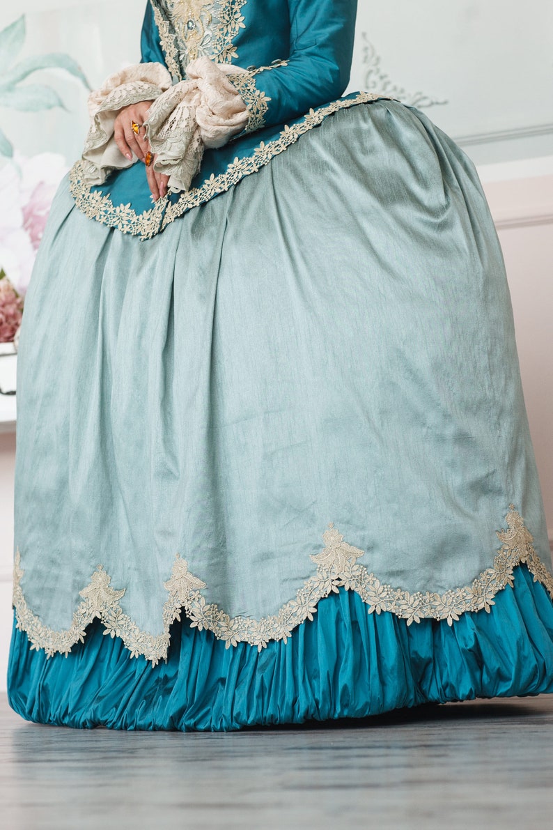 Blue Rococo Dress Venice Carnival Costume Marie Antoinette - Etsy