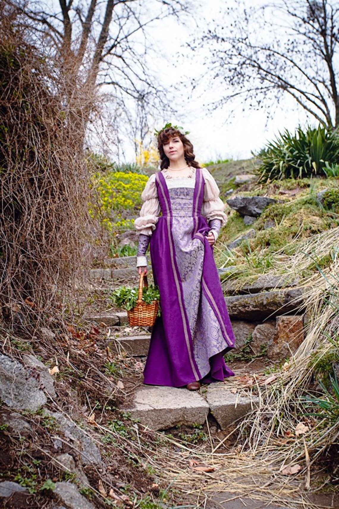 Purple Renaissance Dress Italian Renaissance Costume - Etsy