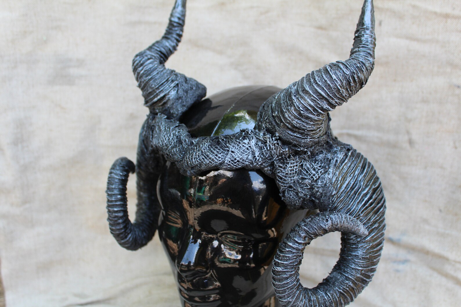 Black Horns Dragon Headpiece Tiefling Demon Headdress Succubus - Etsy