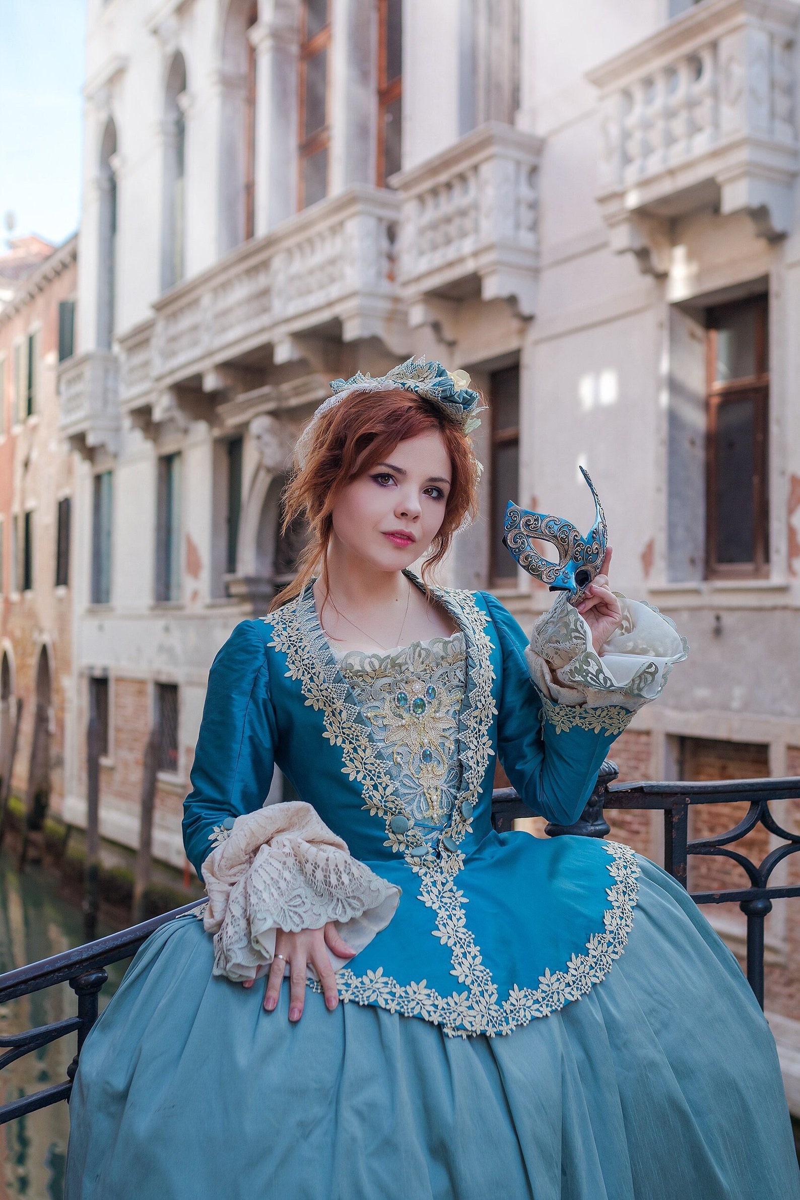 Blue Rococo Dress Venice Carnival Costume Marie Antoinette - Etsy