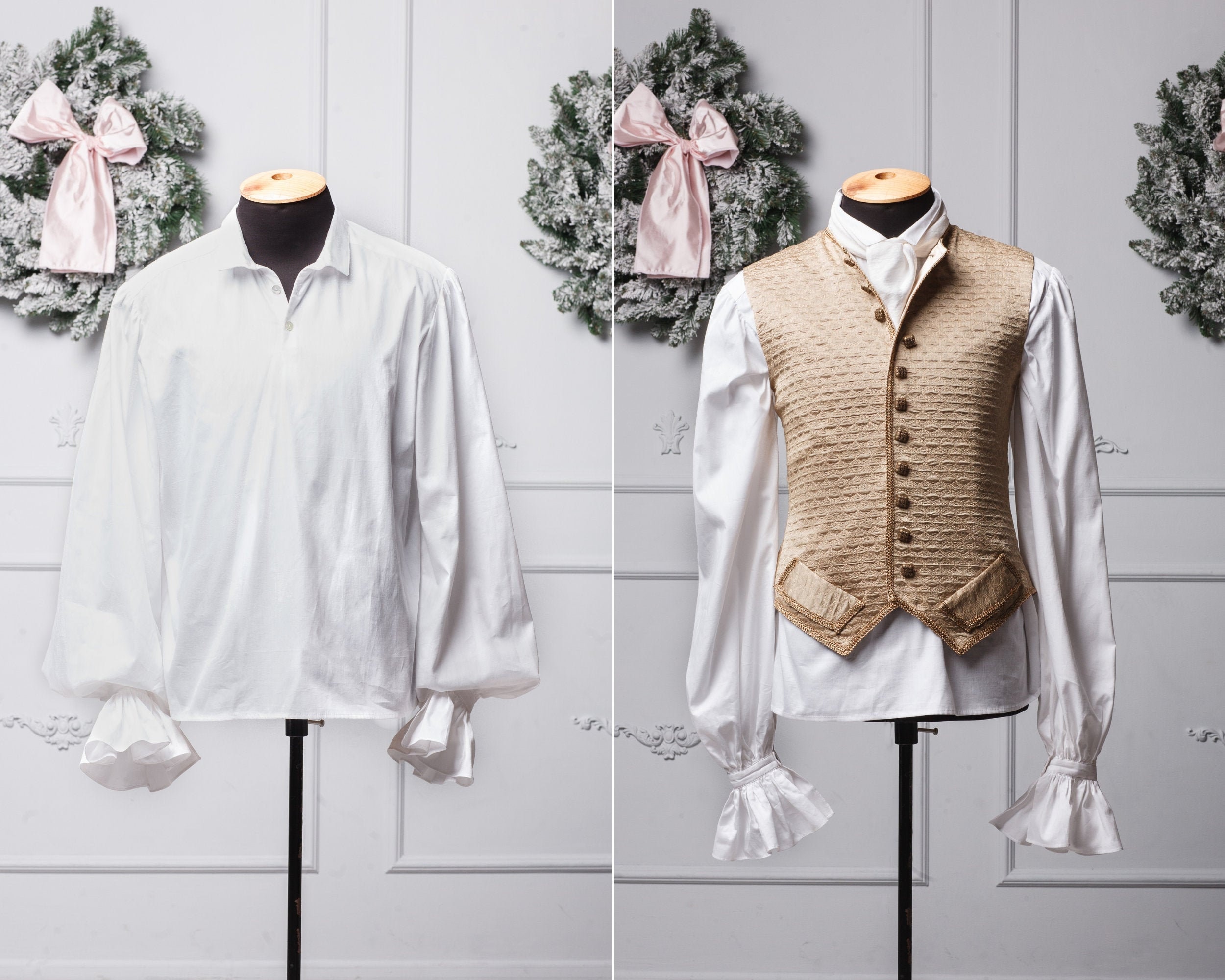 Rococo Style Shirt for Men, 18th Century Costume - Etsy