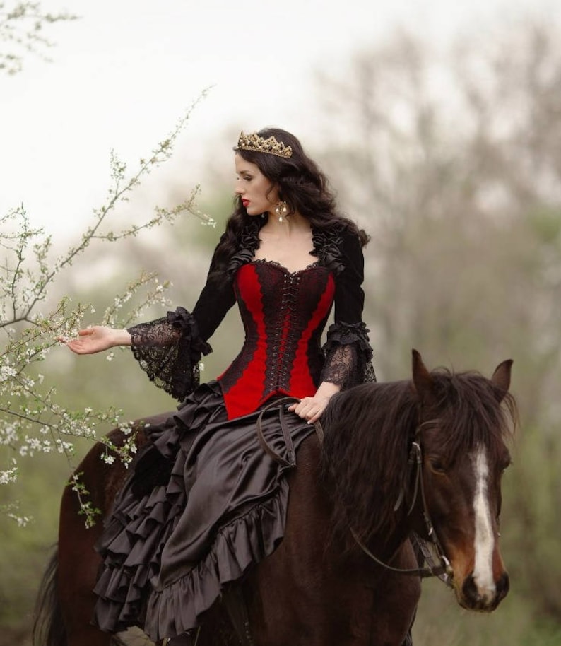 Velvet Victorian Style Corset Vampire Gothic Wedding Dress - Etsy