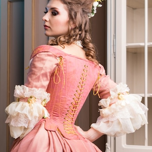 Rose Rococo Dress, Rococo Wedding Dress, 18th Century Dress, Venice ...