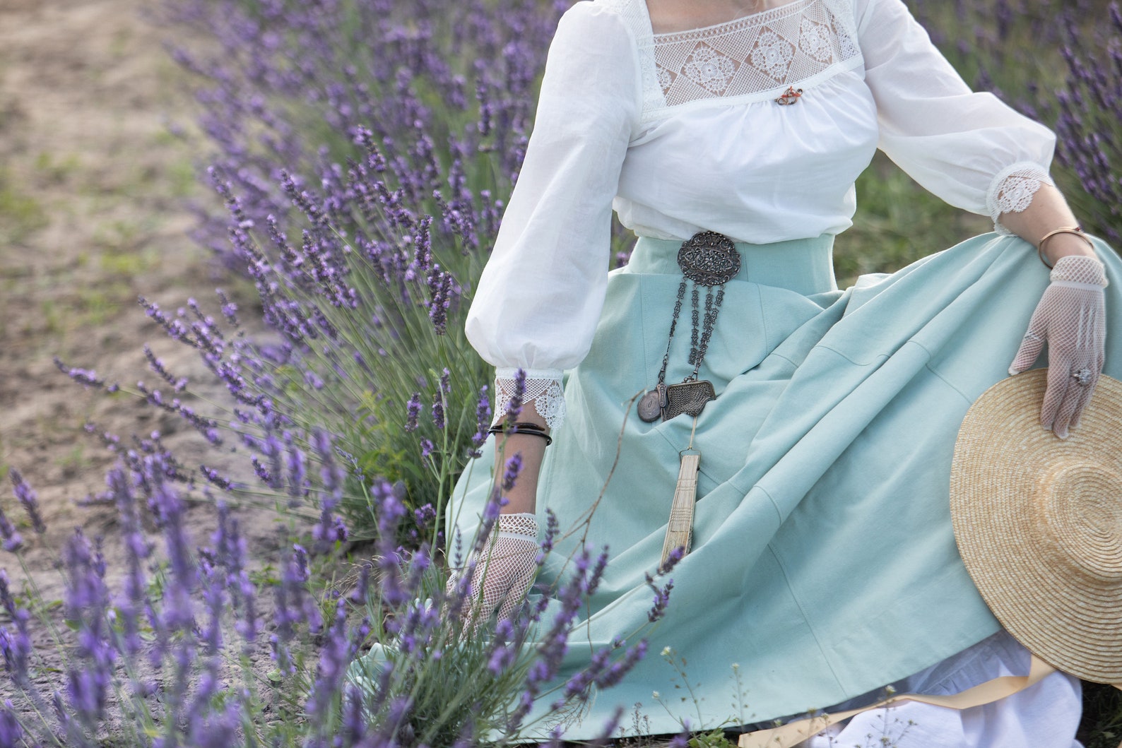 Edwardian Style Costume Cottage Core Prairie Dress Cotton - Etsy UK