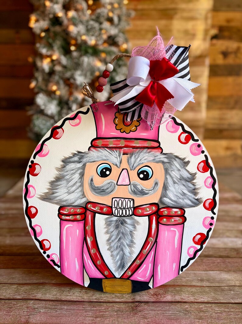 Nutcracker Door Hanger, Christmas Door Hanger, Christmas, Holiday Door ...