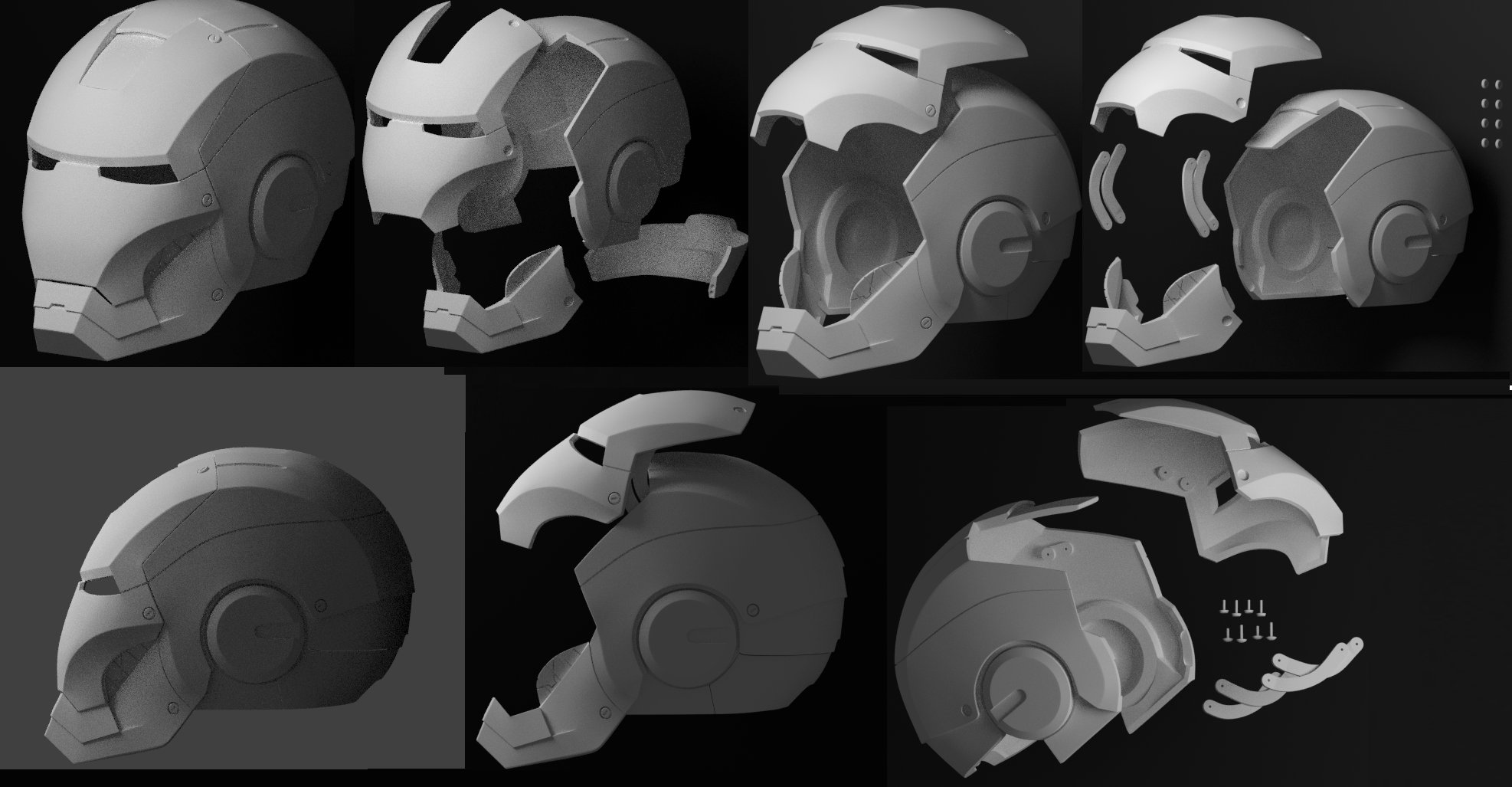 Iron Man MK IV / VI Helmet Digital Print Files - Etsy