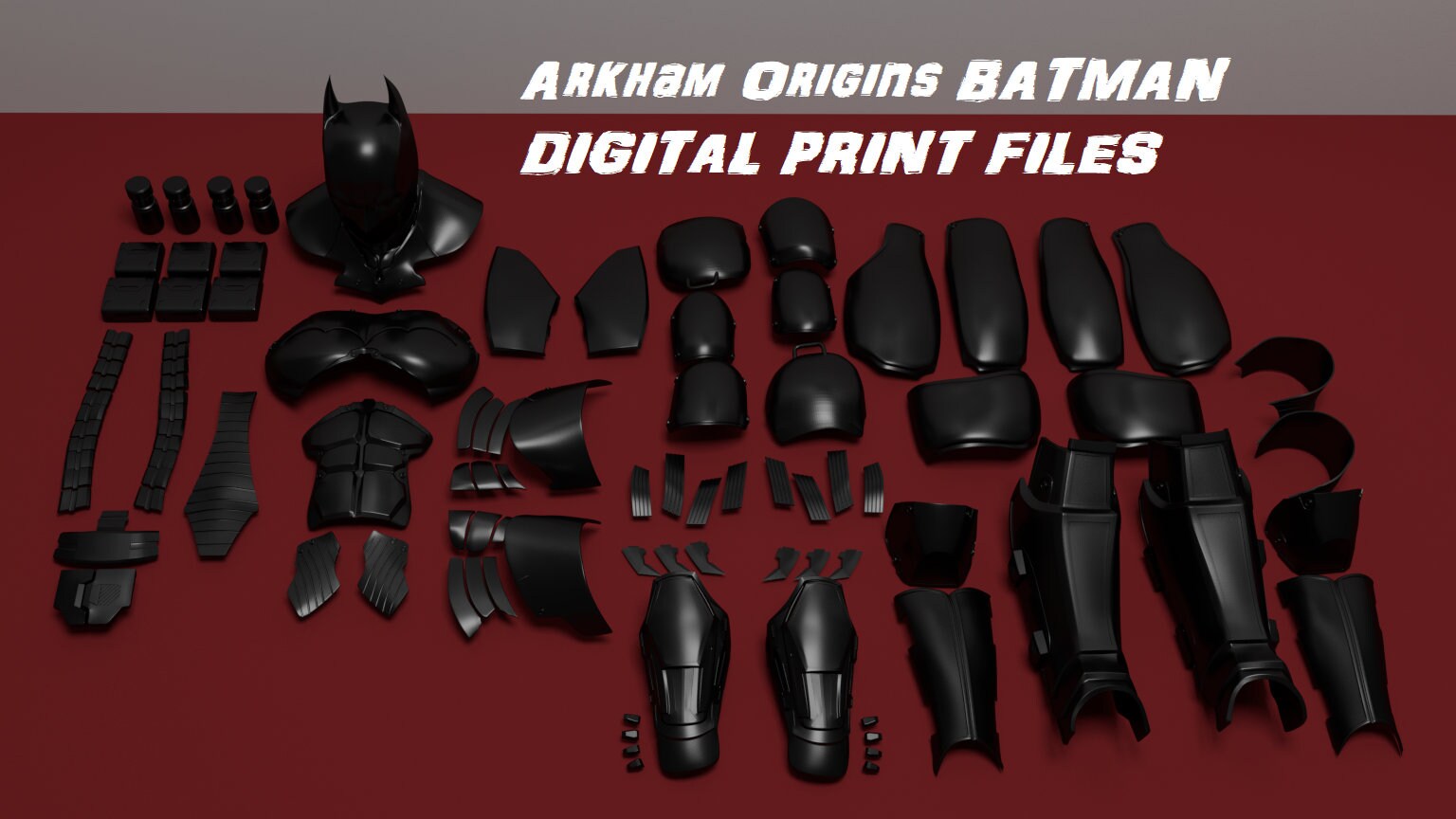 Batsuit AO 3d Printable Armor cowl Included - Etsy Canada