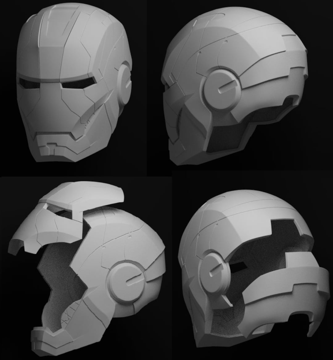 Iron Man MK V Helmet Digital Files for 3d Print - Etsy