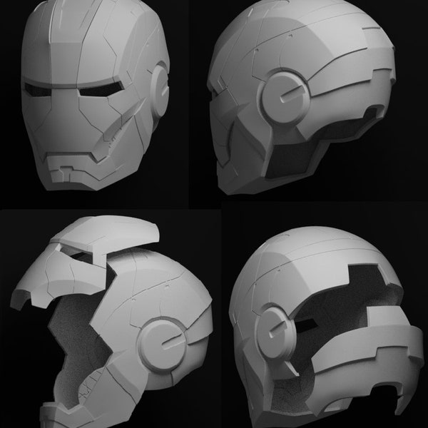 Iron Man Mk V Helmet - Etsy New Zealand