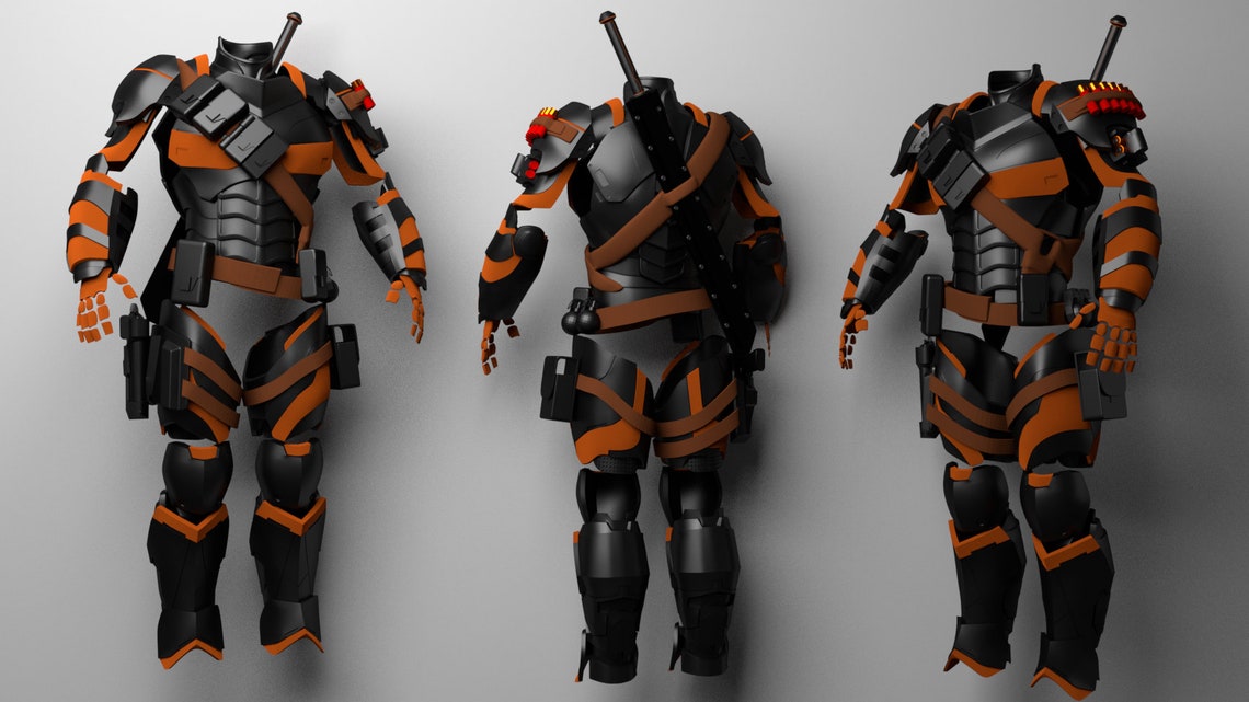 Deathstroke arkham Origins 3d Printable Armor helmet - Etsy