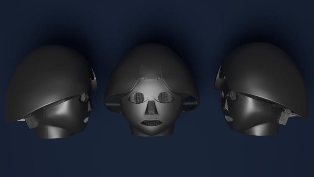 Twiki V2 Wearable Head/helmet Digital Print Files (buck Rogers) - Etsy