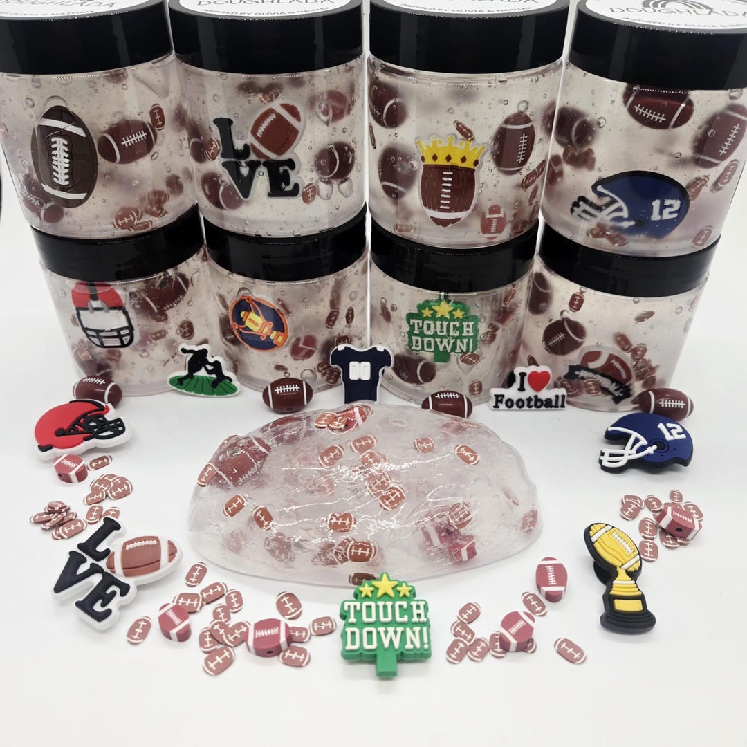 Football Slime With Charms (4 Oz) - Etsy