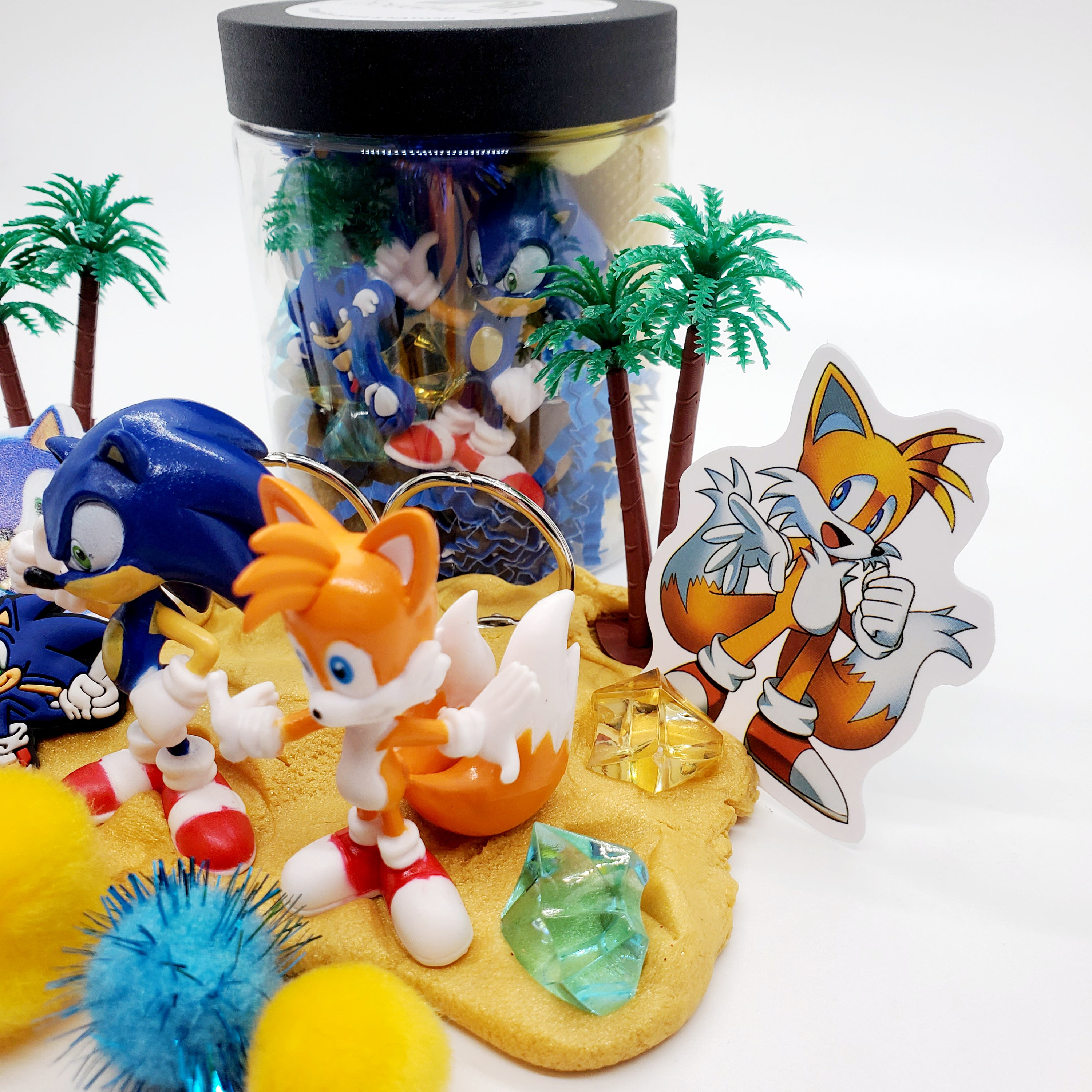 Sonic the Hedgehog Playdough Sensory Kit - Etsy Australia