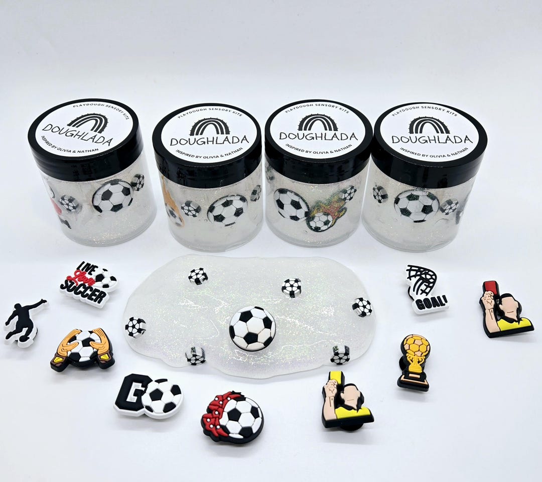 Soccer Glitter Slime - Etsy