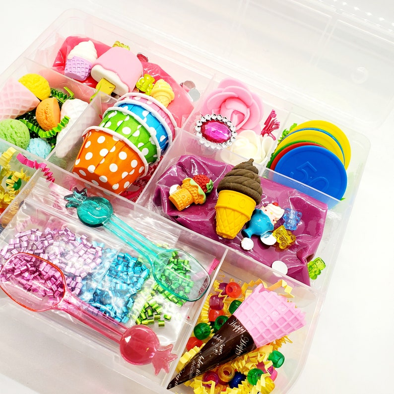 Ice Cream Playdough Sensory Kit - Etsy
