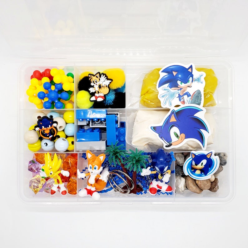 Sonic the Hedgehog Playdough Sensory Kit - Etsy