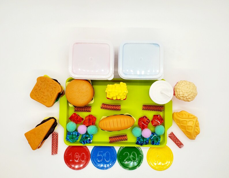 Fast Food Playdough Sensory Kit - Etsy