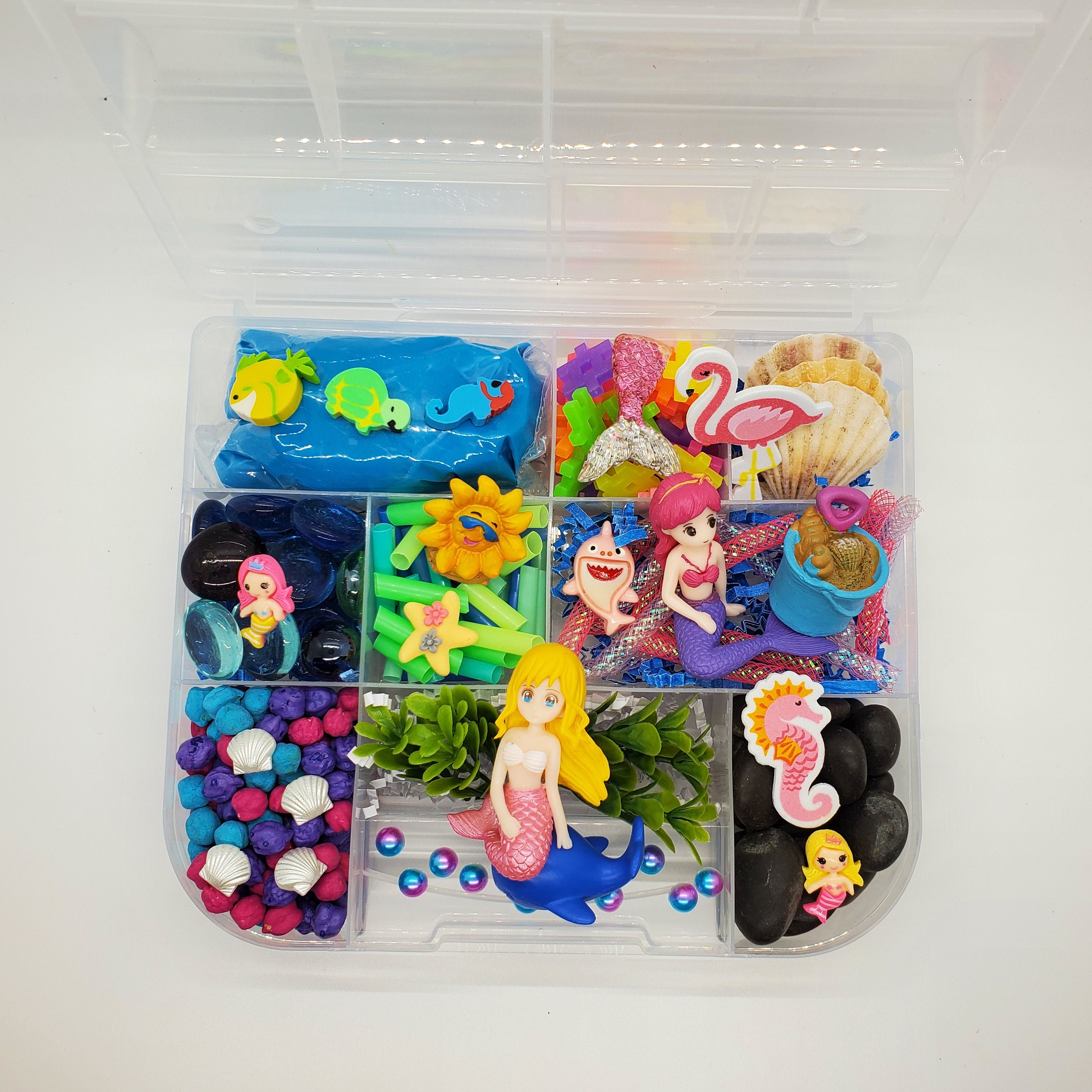 Mermaid Playdough Sensory Kit - Etsy