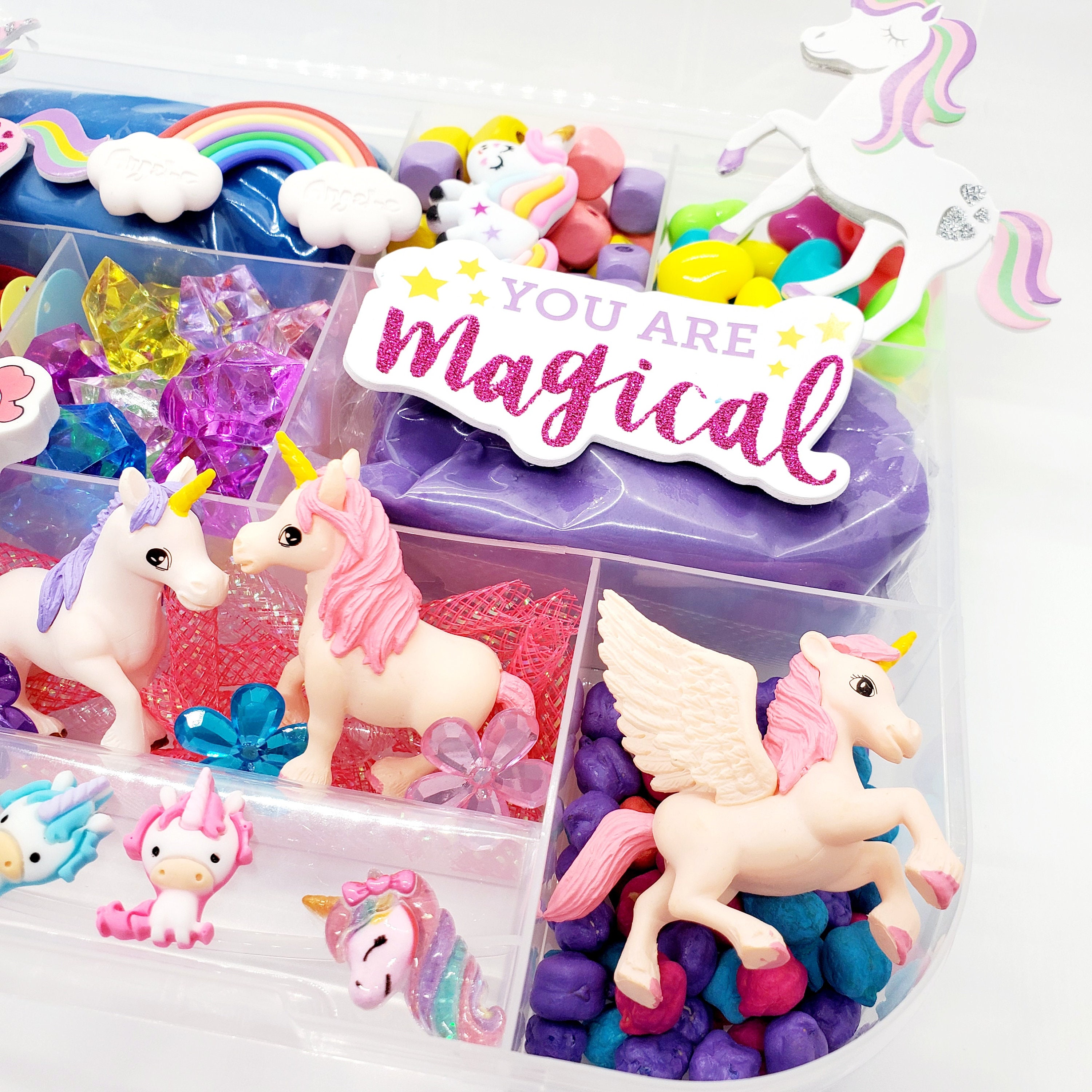 Unicorn Playdough Sensory Kit - Etsy