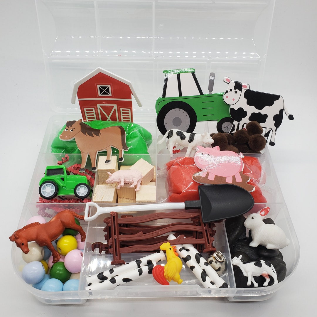 Farm Playdough Sensory Kit - Etsy