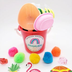 Bucket of Fun Summer Playdough Sensory Kit - Etsy