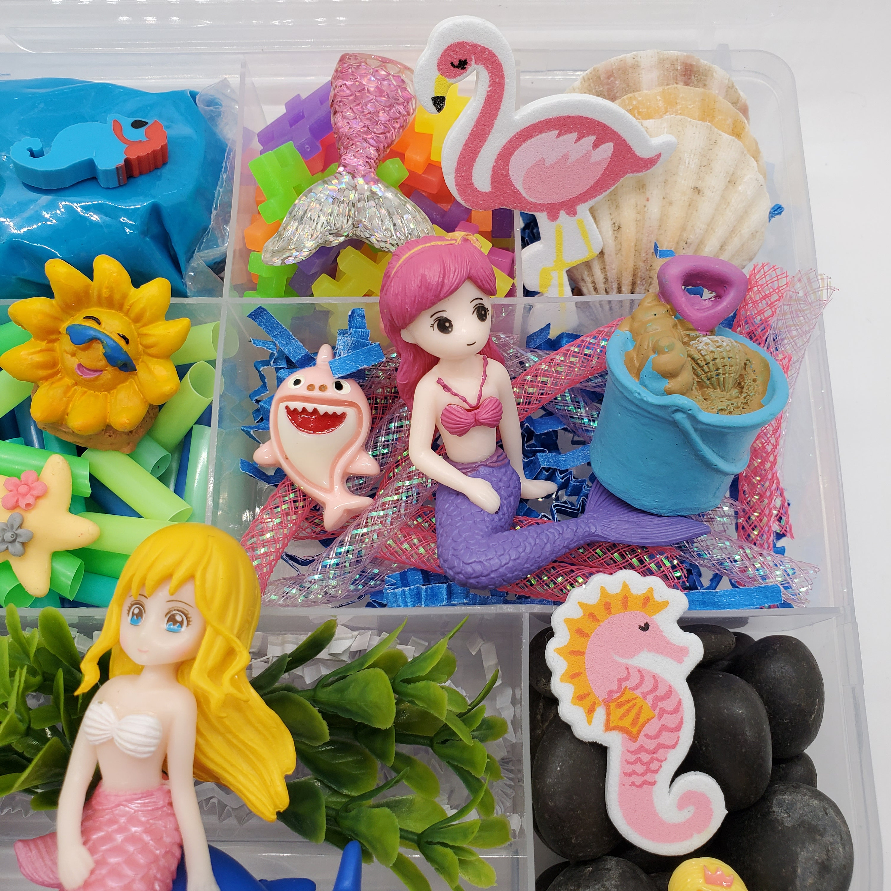 Mermaid Playdough Sensory Kit - Etsy