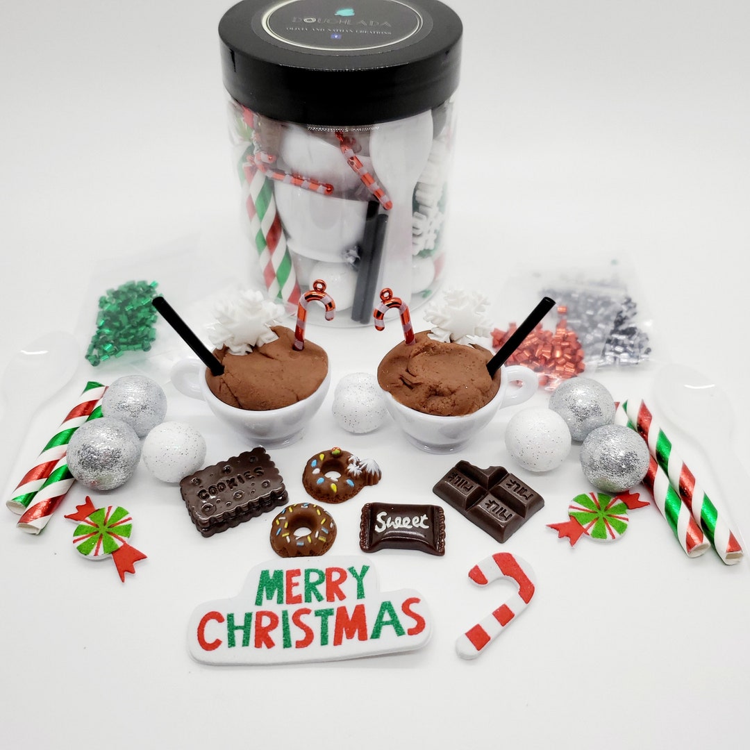 Hot Cocoa Playdough Sensory Kit - Etsy