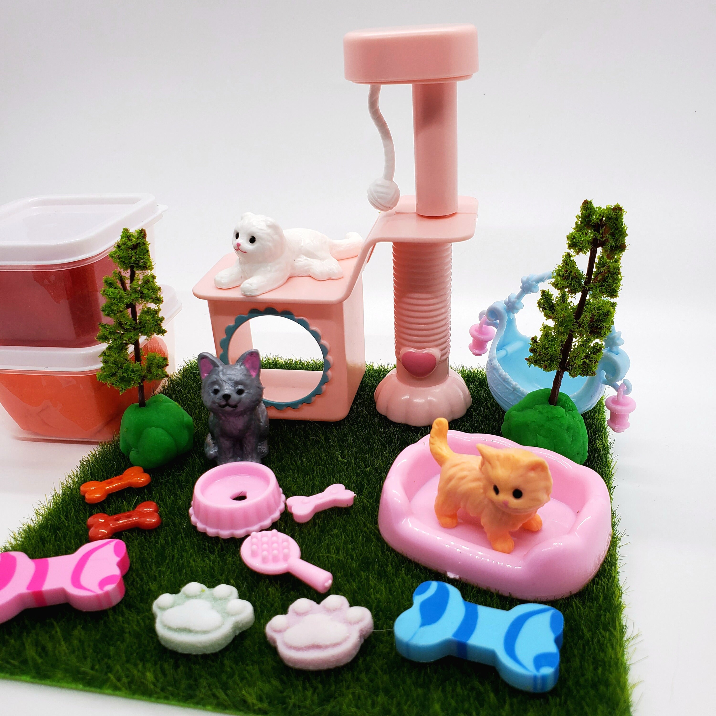 Kitty Cat Playdough Sensory Kit - Etsy