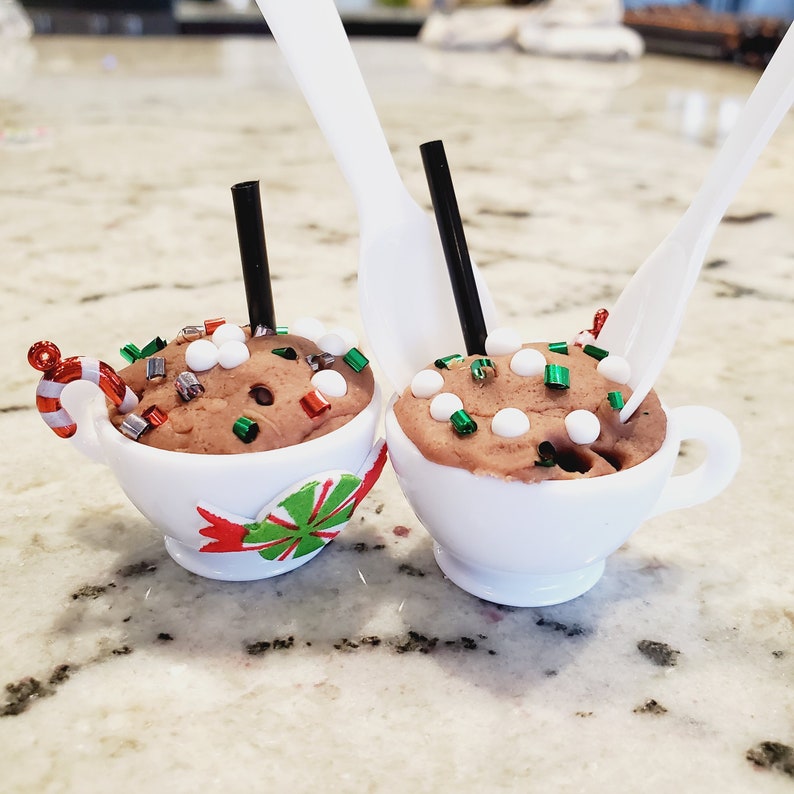 Hot Cocoa Playdough Sensory Kit - Etsy