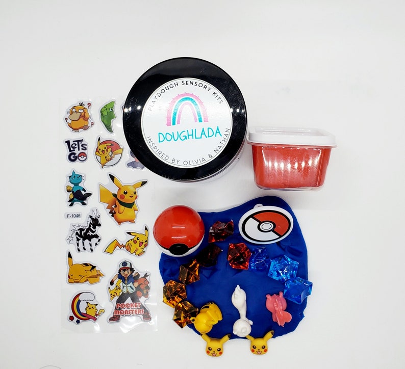 Pokemon Playdough Sensory Kit - Etsy