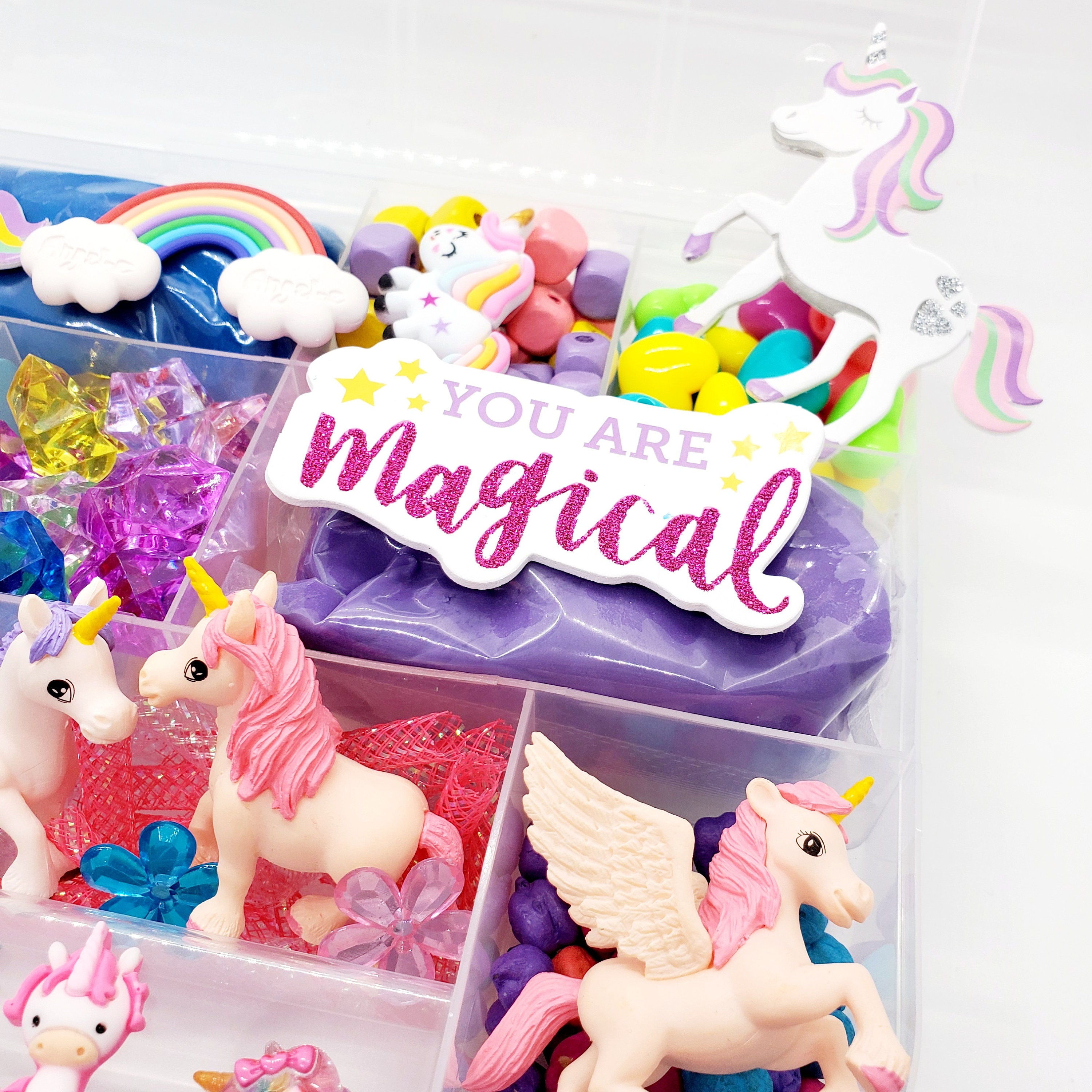 Unicorn Playdough Sensory Kit - Etsy