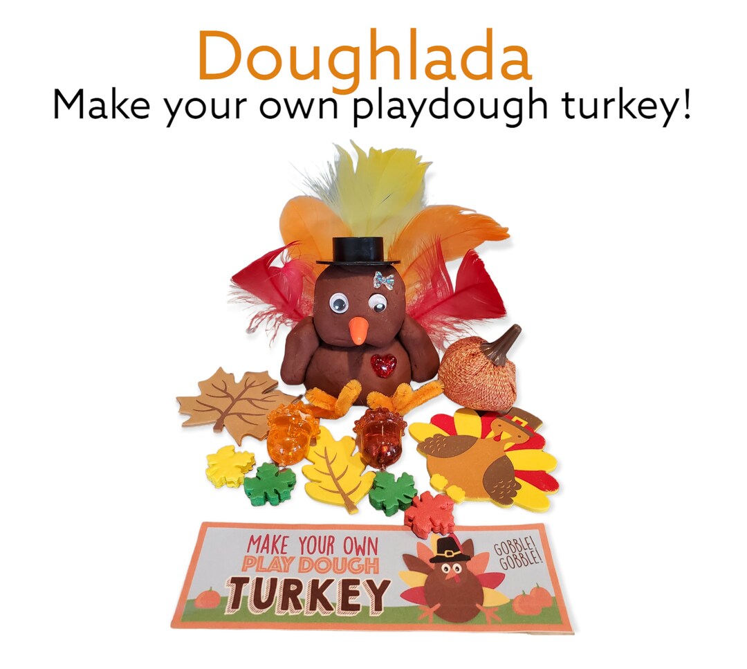 Make Your Own Turkey Playdough Sensory Kit - Etsy