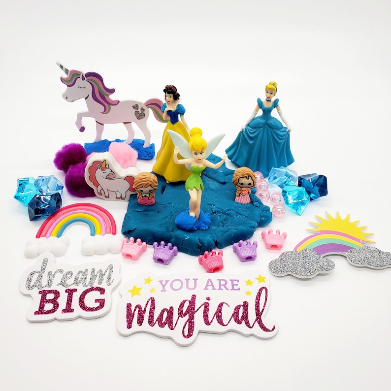 Disney Princess Playdough Sensory Kit - Etsy