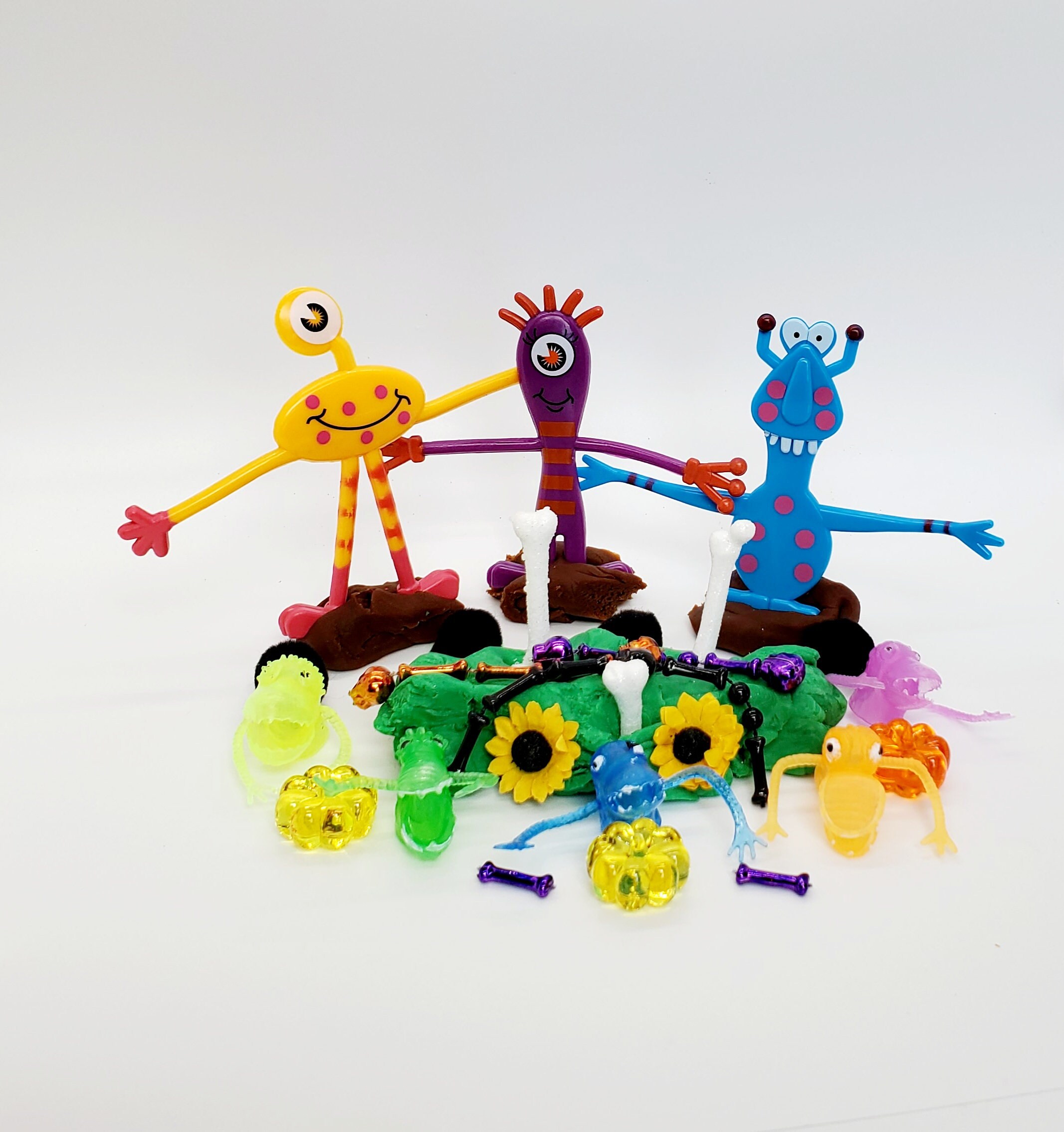 Monster Halloween Playdough Sensory Kit - Etsy