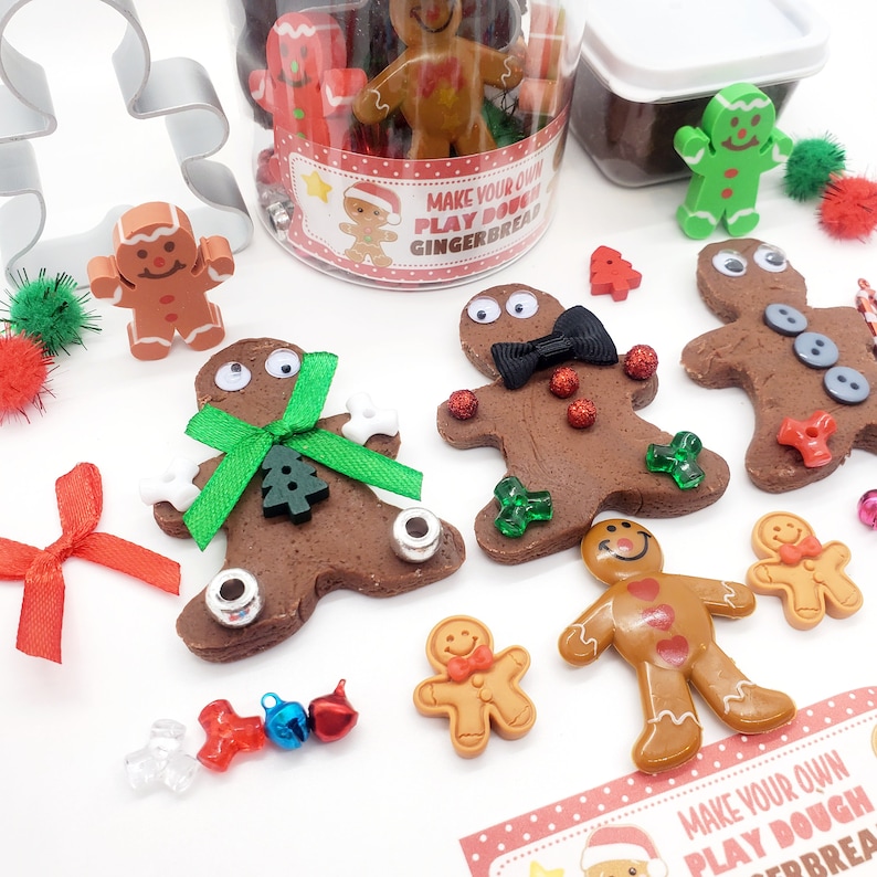 Make Your Own Gingerbread Playdough Sensory Kit - Etsy