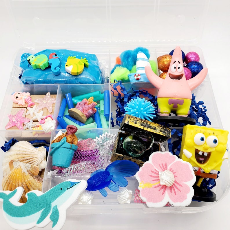 Spongebob Playdough Sensory Kit - Etsy