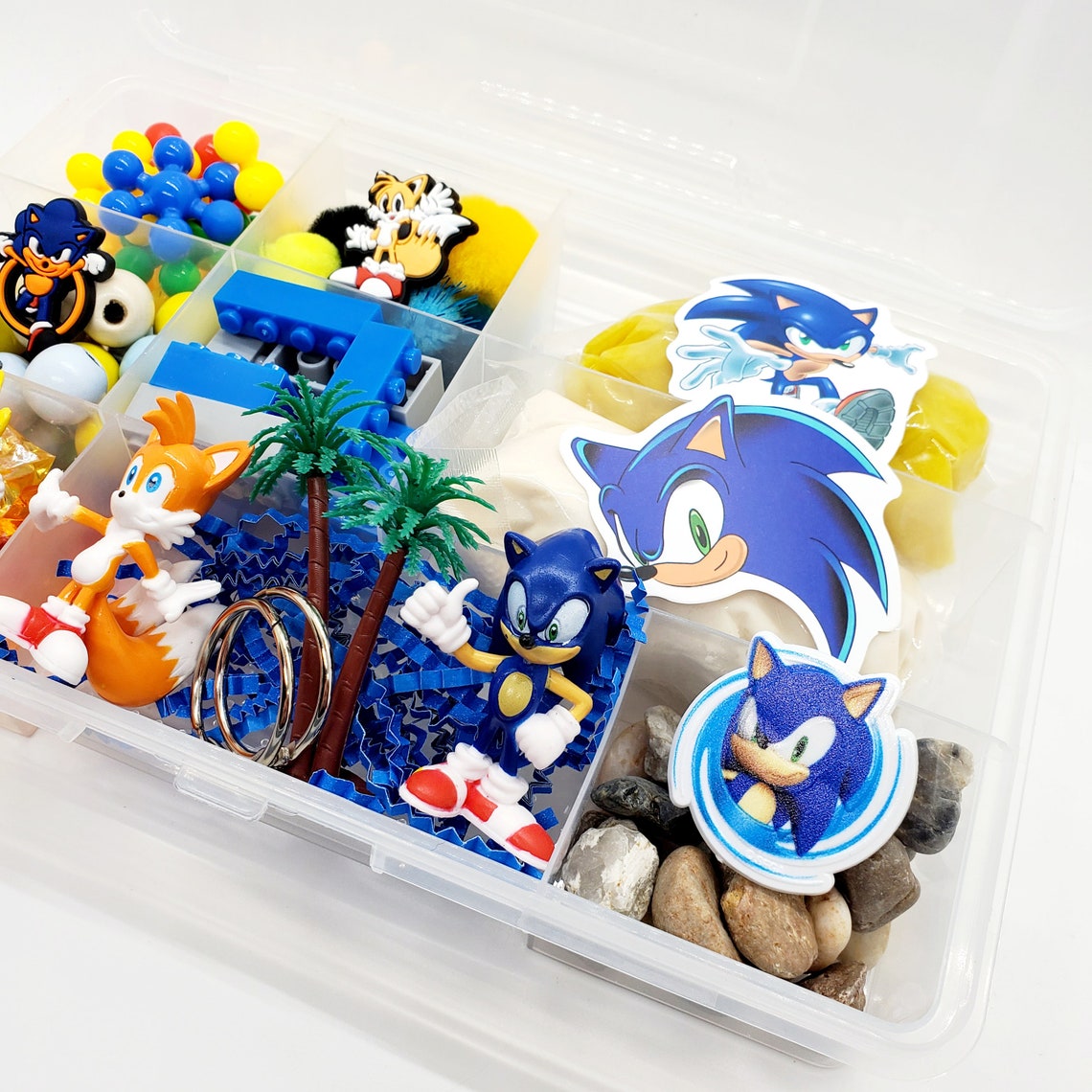 Sonic the Hedgehog Playdough Sensory Kit - Etsy