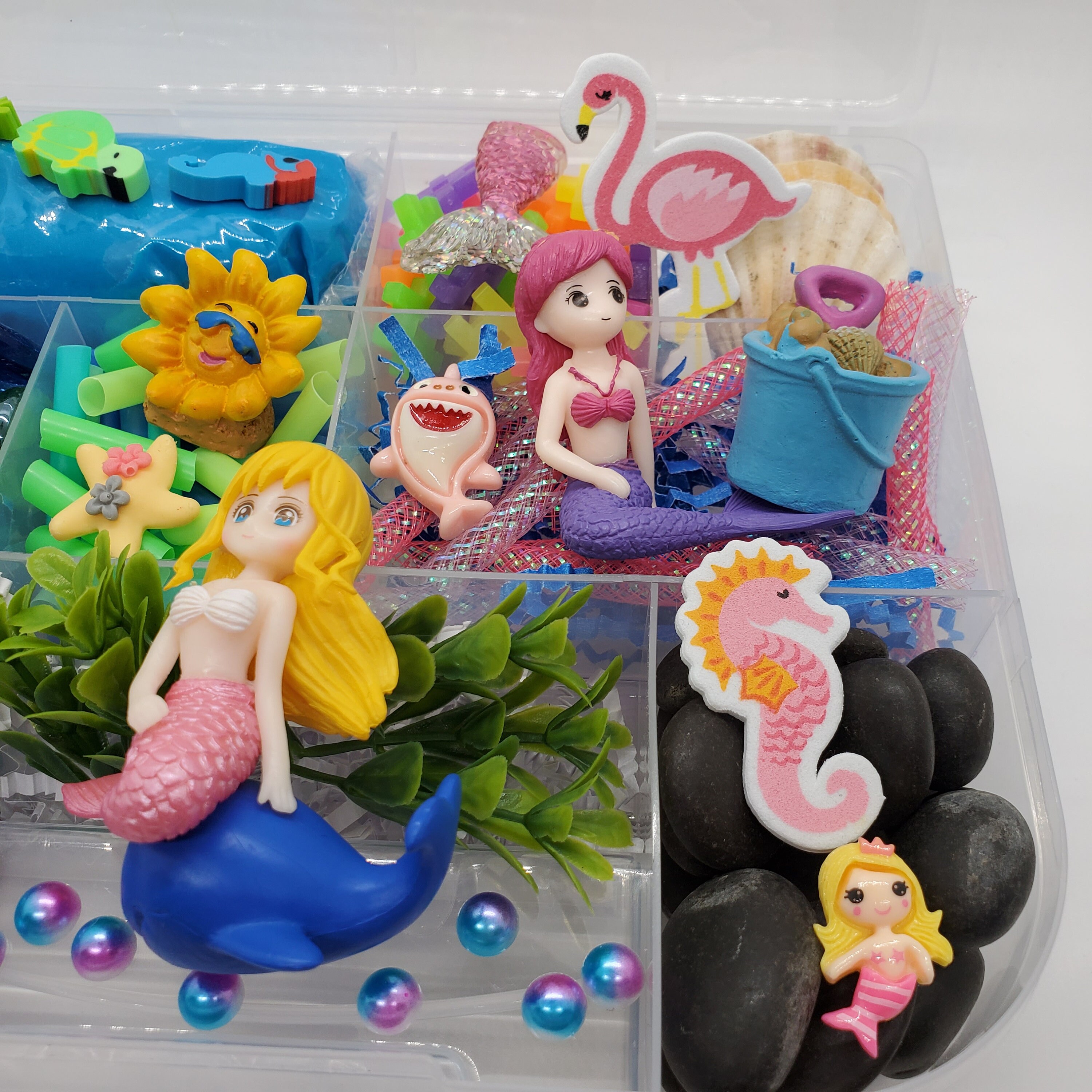 Mermaid Playdough Sensory Kit - Etsy