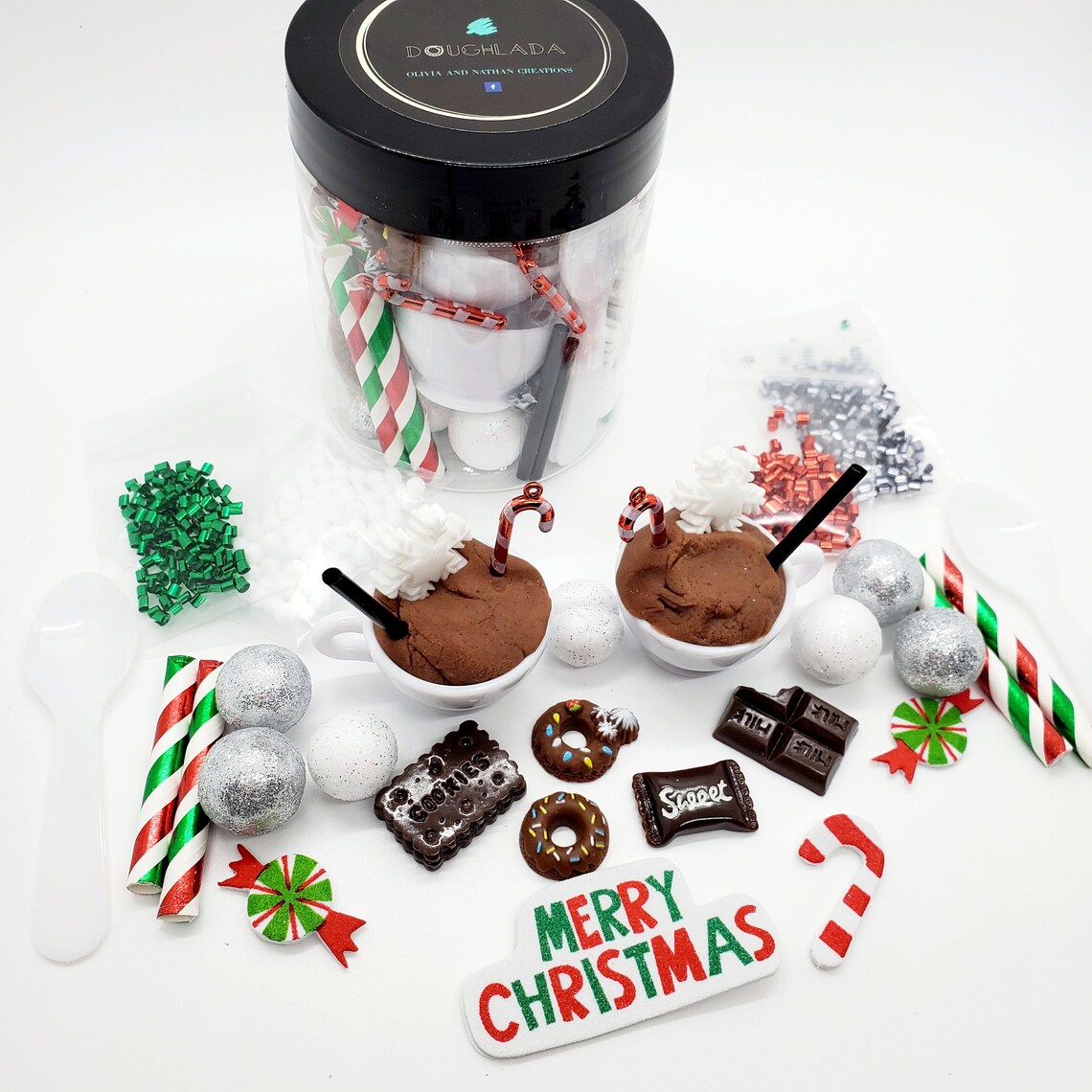 Hot Cocoa Playdough Sensory Kit - Etsy