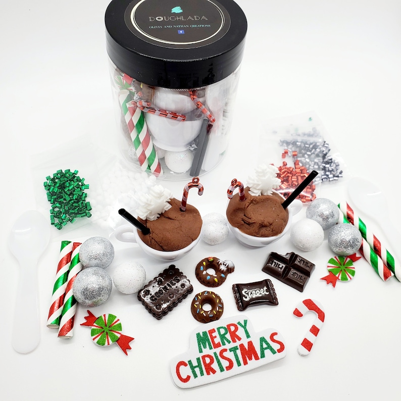 Hot Cocoa Playdough Sensory Kit - Etsy
