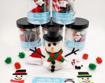 Snowman Playdough Kit, Build a Snowman, Christmas, Stocking Stuffer ...