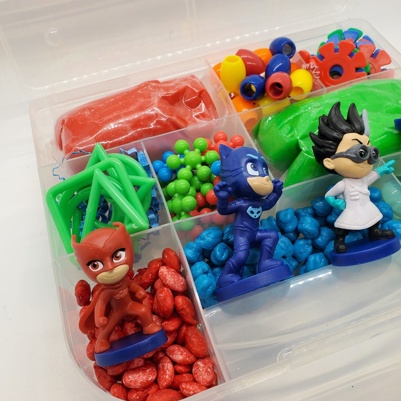 PJ Masks Playdough Sensory Kit - Etsy