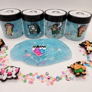 Moana Flower Glitter Slime - Etsy