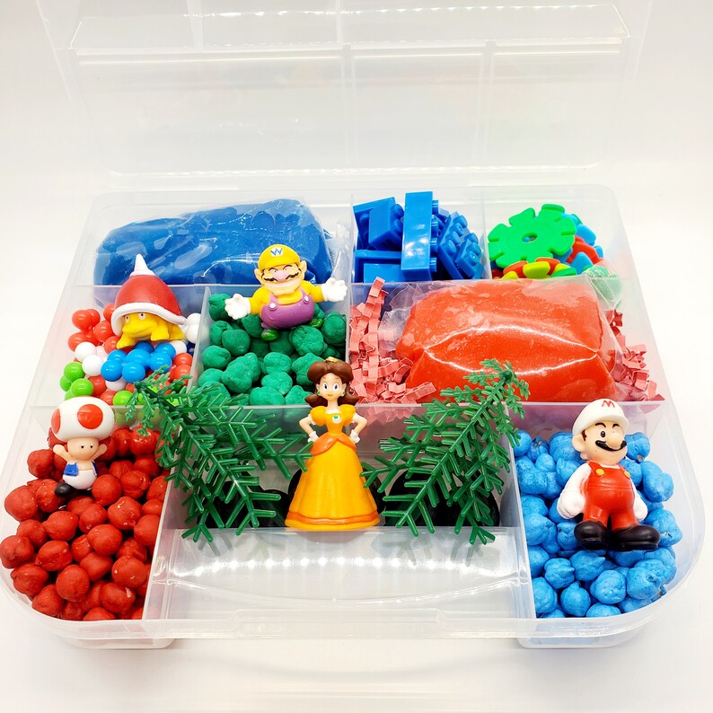Super Mario Brothers Playdough Sensory Kit - Etsy