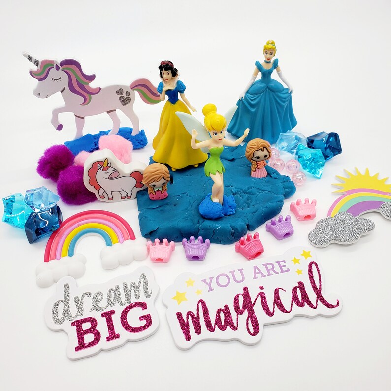 Disney Princess Playdough Sensory Kit - Etsy