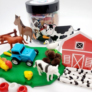 Farm Playdough Sensory Kit - Etsy