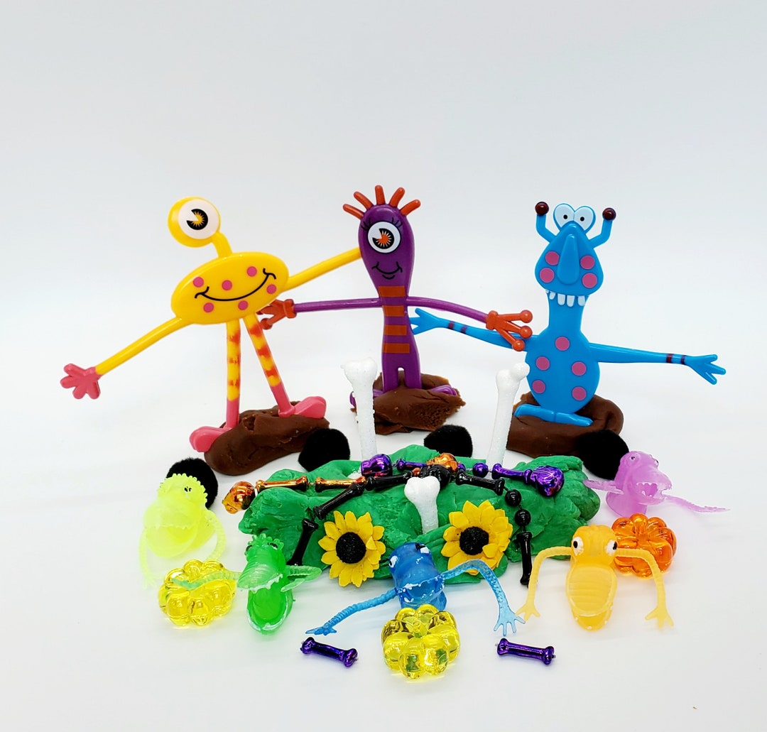 Monster Halloween Playdough Sensory Kit - Etsy