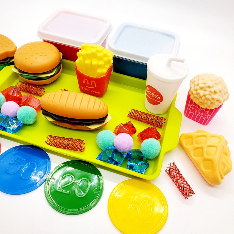 Fast Food Playdough Sensory Kit - Etsy