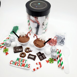 Hot Cocoa Playdough Sensory Kit - Etsy